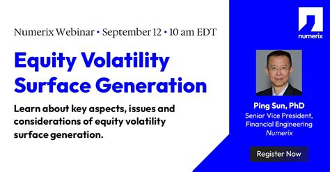 Webinar On Equity Volatility Surface Generation Numerix Posted On The