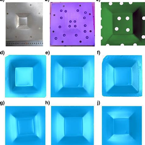 Geometry Data Of The Incremental Forming Experiments A Forming Part B Download Scientific