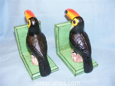 Cast Iron Toucan Bookends