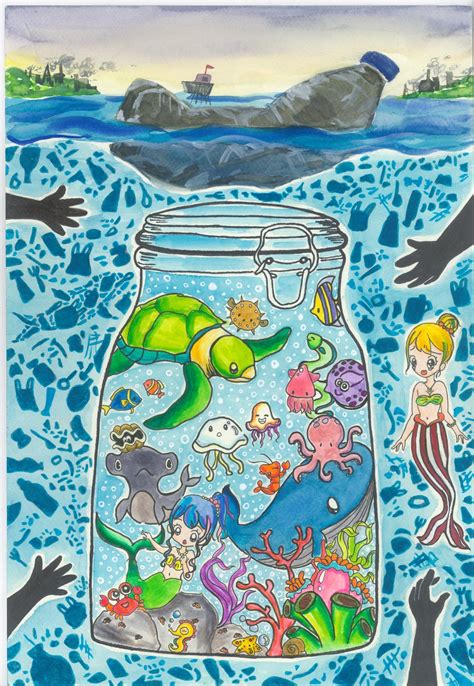 2020第十屆氣候變遷國中小繪畫創作比賽得獎作品欣賞 台灣永續能源研究基金會 Taise Facebook