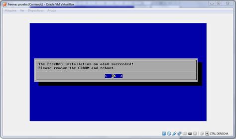La Instalación De Freenas 911 En Virtualbox Ciclos Formativos Del Ies Valle Del Jerte