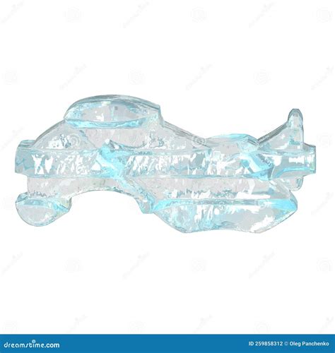 Ice Symbol With Thin Horizontal Straps Stock Vector Illustration Of
