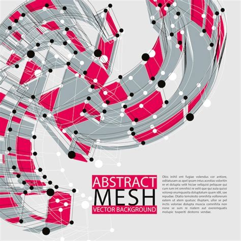 Premium Vector Abstract 3d Mesh Vector Background Abstract