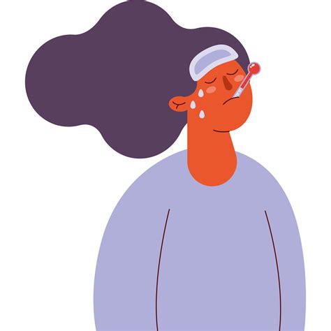 Woman Sick With Fever 24099120 Png