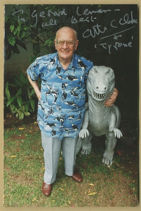 Arthur C Clarke 1917 2008 Rare Signed Photo 2000 By Arthur C