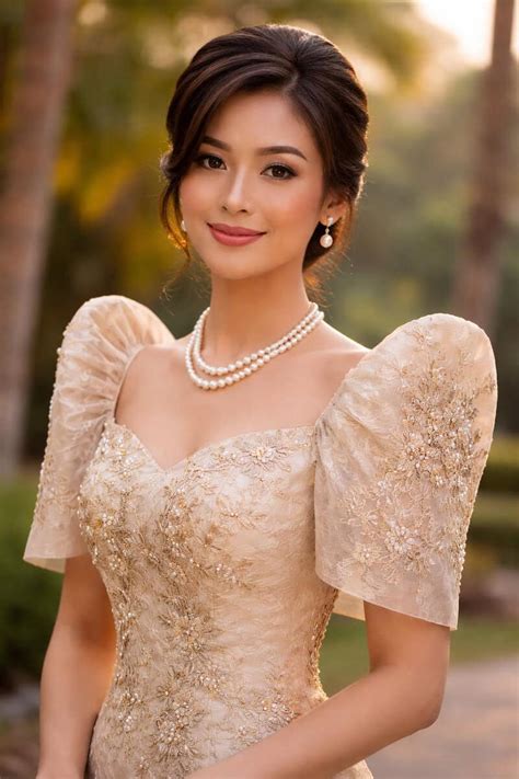 Filipiniana Butterfly Sleeves Elegant Lines Revitalized The