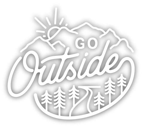 Stickers Northwest Go Outside Diecut Sticker — Kenco Outfitters