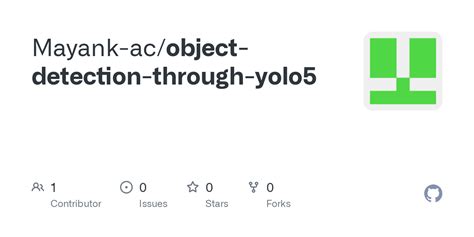 Github Mayank Ac Object Detection Through Yolo5