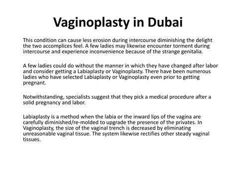 Ppt Vaginoplasty In Dubai Powerpoint Presentation Free Download Id