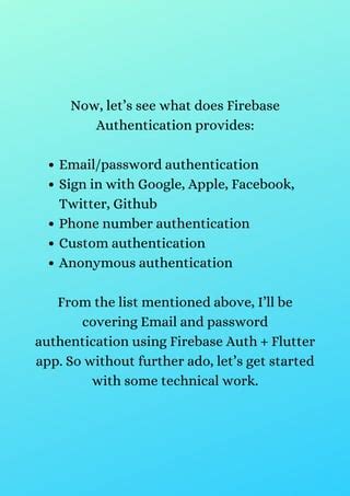 Email Authentication Using Firebase Auth Flutter Pdf