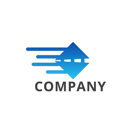 Logística Colorful Vector Logo Design Template Vector Premium