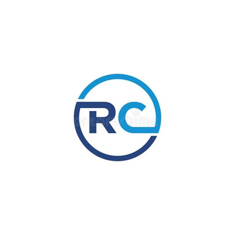 éléments Du Modèle De Conception D icône De Logo De La Lettre Rc