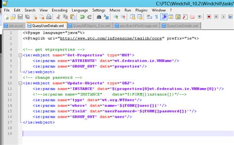 solved webject called from java code produces file not fo ptc