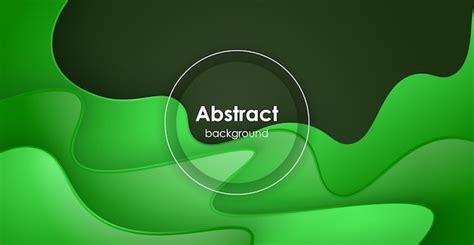 Premium Vector Modern Abstract Dynamic Green Color With Wavy Shape