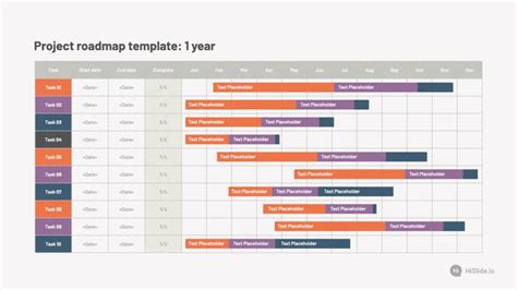 Project Roadmap Template 1 Year