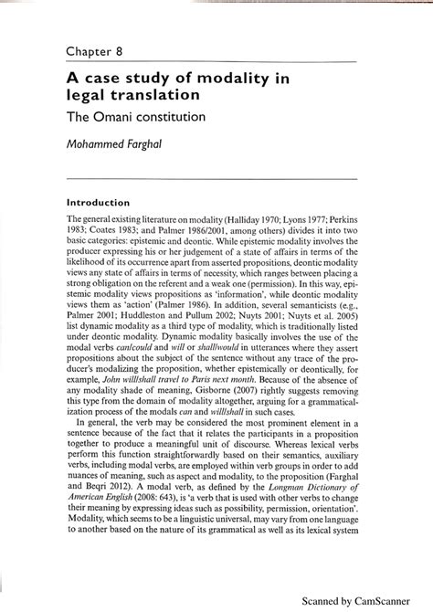 Pdf Modality In Legal Translation