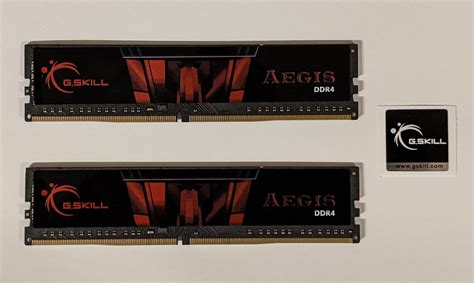 Оперативная память G Skill Aegis Ddr4 32gb 2x16gb Kit 3200mhz Cl16 1