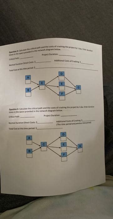 Solved Chapter 9 Crashing A Project Worksheet 8 Questions Chegg Com