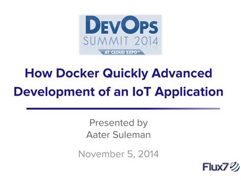 Pdf How Docker Quickly Advanced Development Of An Iot Application Dokumentips