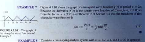 Solved Example 7 Figure 4510 Shows The Graph Of The Triangular Wave