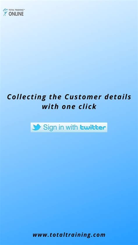 How To Implement Sign In With Twitter Training Tutorial Online Training Free Lessons