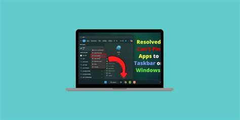 How To Fix ‘cannot Pin To Taskbar Issue In Windows 11
