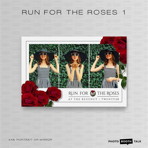Run For The Roses 1 Portrait Mirror For Canva Photo Booth Talk