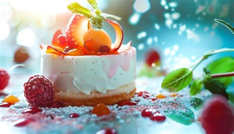 View Of A Beautiful Dessert Premium Ai Generated Image