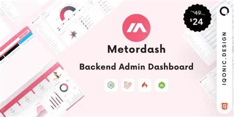 Metordash Laravel Codeigniter Nodejs And Html Admin Template And Seed