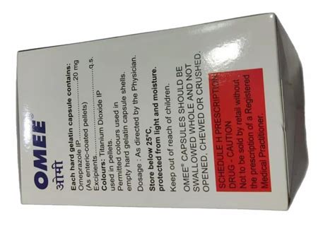 Omee Omeprazole Gastro Resistant 20mg Capsules At ₹ 50box Omeprazole Capsule In Pune Id