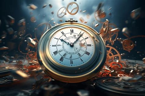 Premium Photo Abstract Representation Of A Stopwatch Generative Ai