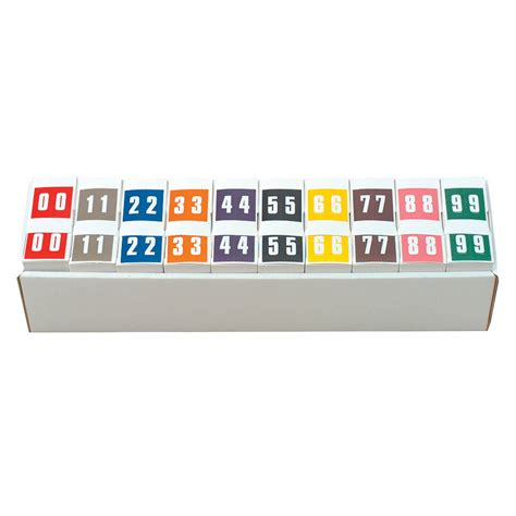 Office File Folder Labels Smead Color Coded Numeric Labels Red Number