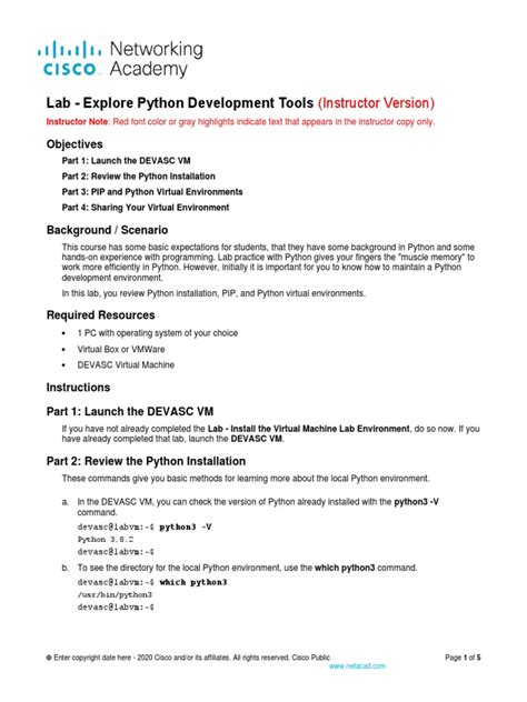 3 1 12 lab explore python development tools pdf virtual machine