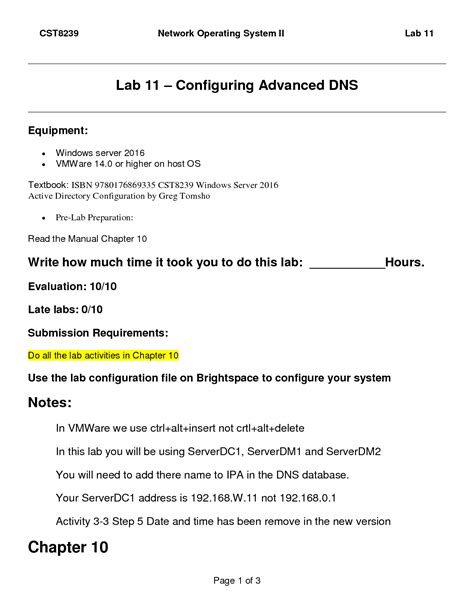 Solution Lab Configuring Advanced Dns Studypool