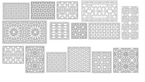Decorative Elements For Laser Cutting And Engraving File Download Dxf