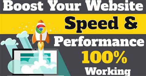 how to increase website loading speed and performance