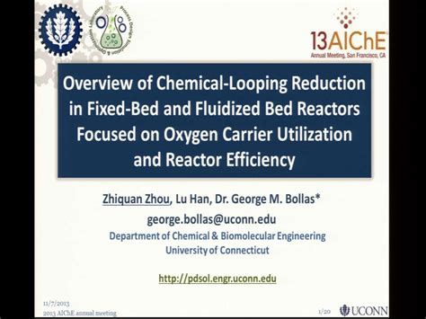 An Overview Of Chemical Looping Reduction In Fixed Bed And Fluidized