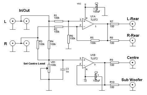 Surround Decoder Electronic Circuits Tv Schematics Audio