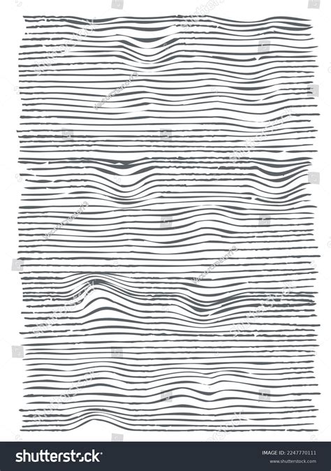Grid Irregular Dark Gray Lines Horizontal Stock Vector Royalty Free