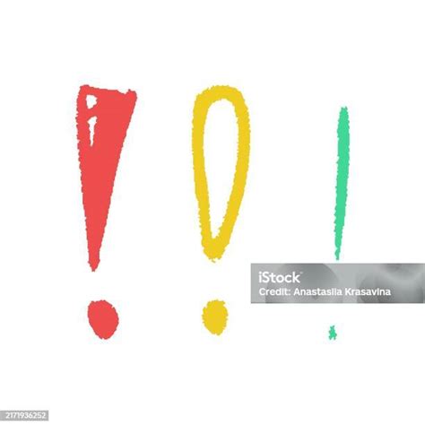 취소선 컬러 목탄 크레용 느낌표 낙서는 화려한 물결 선을 강조합니다 손으로 그린 마커 줄무늬 브러시 스트로크 및 화살표 곡선에 대한 스톡 벡터 아트 및 기타 이미지 Istock