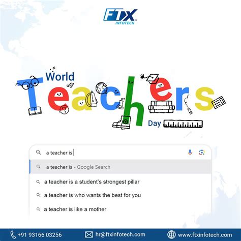 Ftx Infotech On Linkedin Teachersday Teacher Teachers