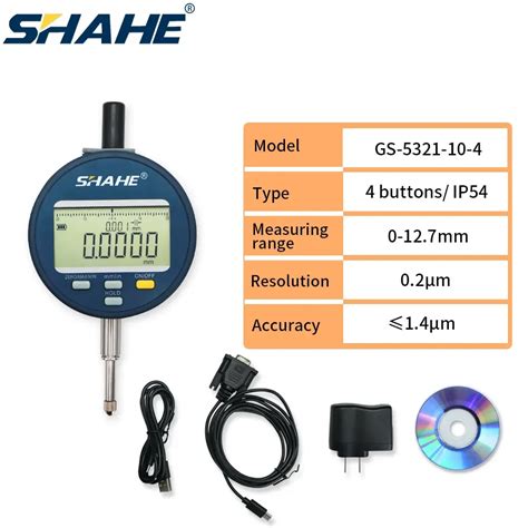 SHAHE 0 2 M Resolution High Accuracy Digital Dial Indicator 0 12 7 25 4