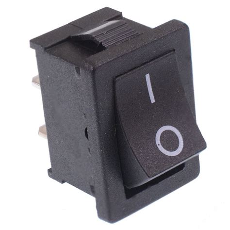 Rectangle On Off Black Rocker Switch Spst
