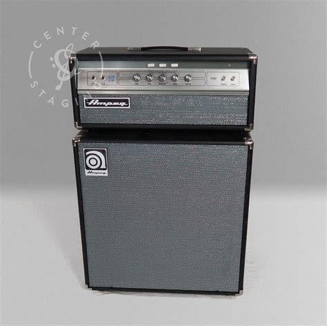 Ampeg V 4b With Svt 212av Blue Bass Rig Centerstaging Rehearsal
