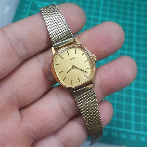 天梭 Tissot 原裝美品 機械錶 老錶 金錶 女錶 行走順暢 值得擁有 S2 Yahoo奇摩拍賣