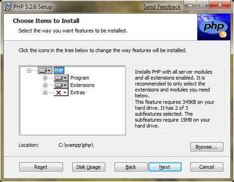 instalarea apache 2 2 php 5 2 mysql 5 1 sub windows puts