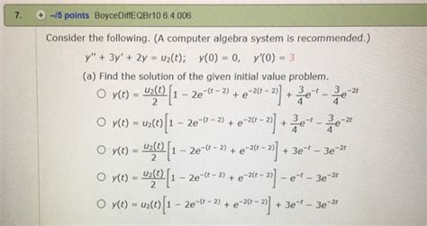 Solved 7 0 6 Points Boycedmeqbr10 64 006 Consider The