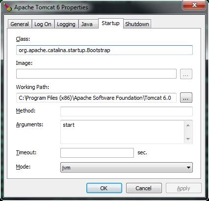 Tomcat Tomcat6 On Windows Looking For Command To Start Service Stack Overflow