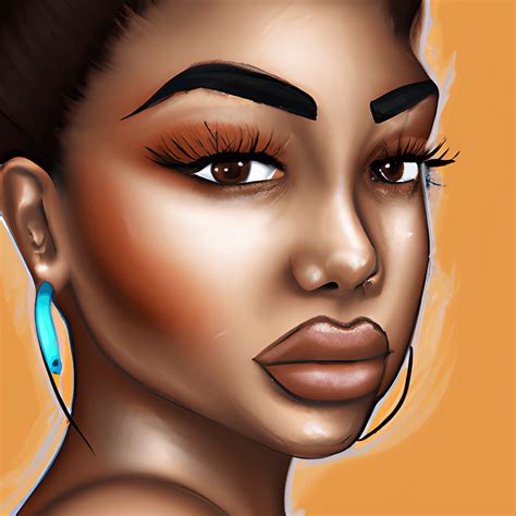 Beautiful Brown Skin Woman Graphic · Creative Fabrica