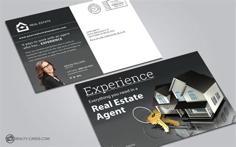 Real Estate Postcard Design Realtor Marketing Materials Realty Cards